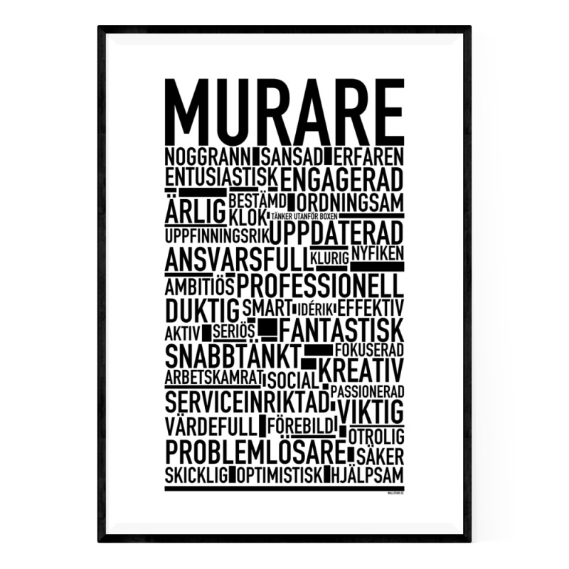 Murare Poster. Text-tavlor och text-posters online.