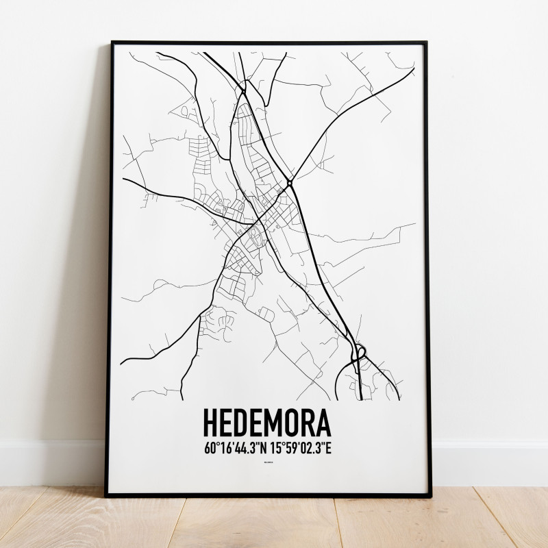 Hedemora Karta Poster. Hitta dina posters online hos Wallstars