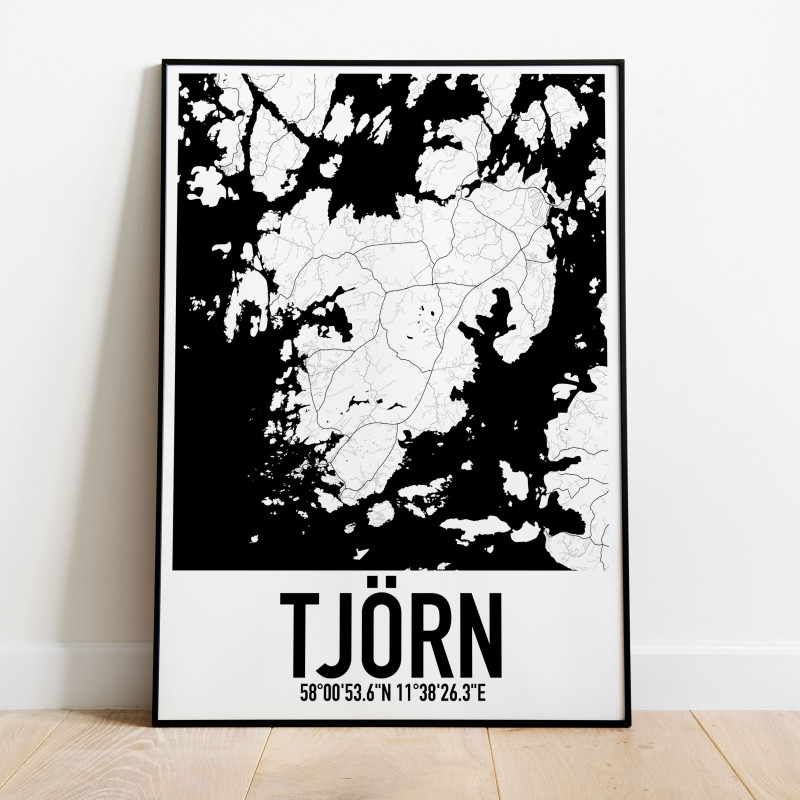 Tjörn Karta Poster. Hitta dina posters online hos Wallstars
