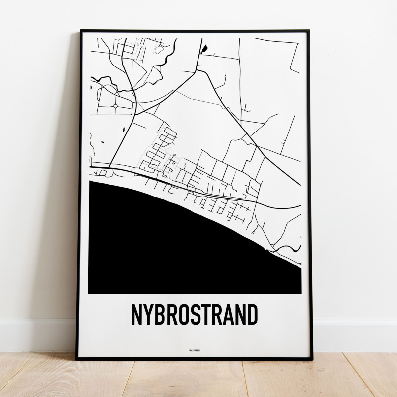 Nybrostrand Karta Poster. Hitta dina posters online hos Wallstars