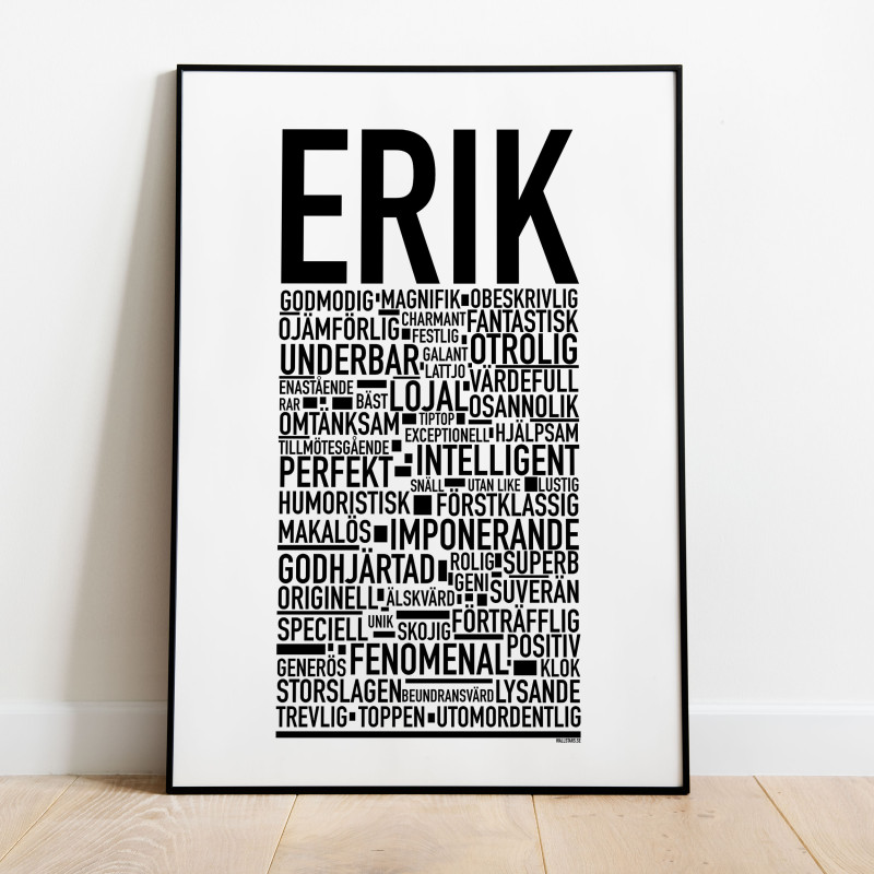 Erik 2 Poster. Köp Stadskartor och Sverigekartor hos Wallstars