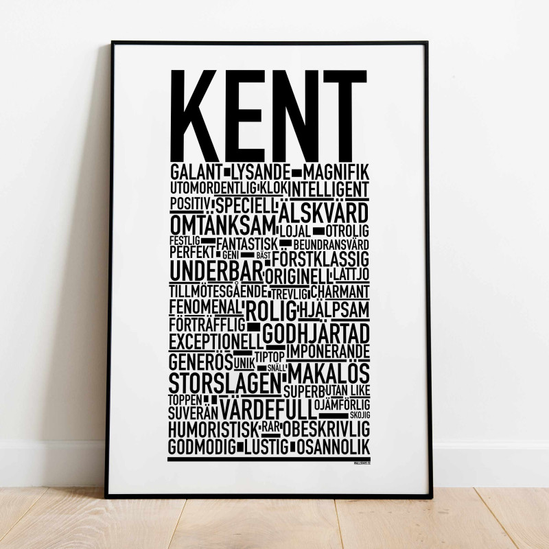 Kent Poster. Tavlor med namn. Köp namnposters på Wallstars!