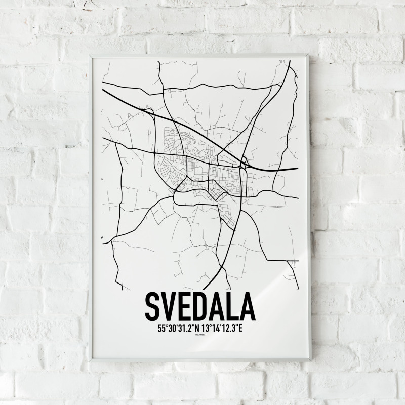 Svedala Karta Poster. Hitta dina posters online hos Wallstars