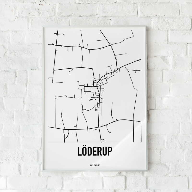 Löderup Karta Poster. Hitta dina posters online hos Wallstars