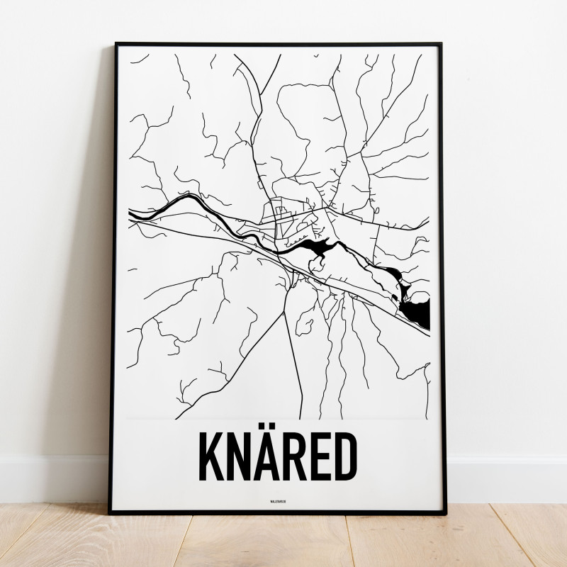 Knäred Karta Poster. Hitta dina posters online hos Wallstars
